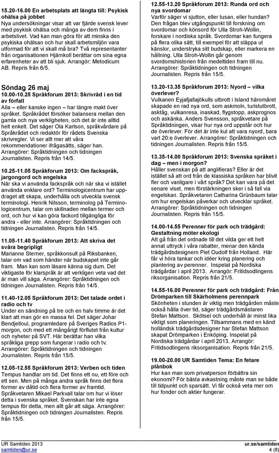 Tablå Ur Samtiden Vecka Maj 2 Juni Pdf Free Download
